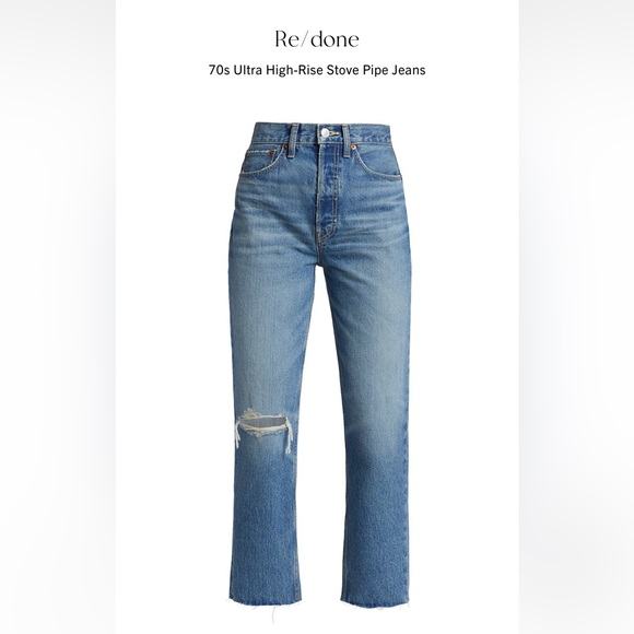 Re/Done | Jeans | Redone 7s Ultra High Rise Stove Pipe | Poshmark
